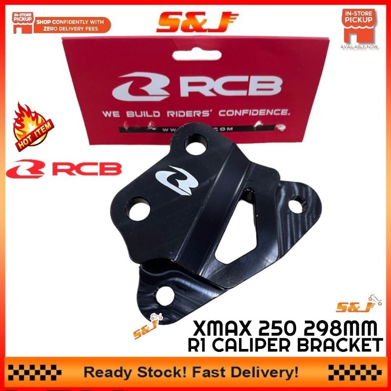 RCB R1 CALIPER BRACKET BLACK Y15 Y16 Y16ZR Y15ZR XMAX 250 RS150 RSX ...