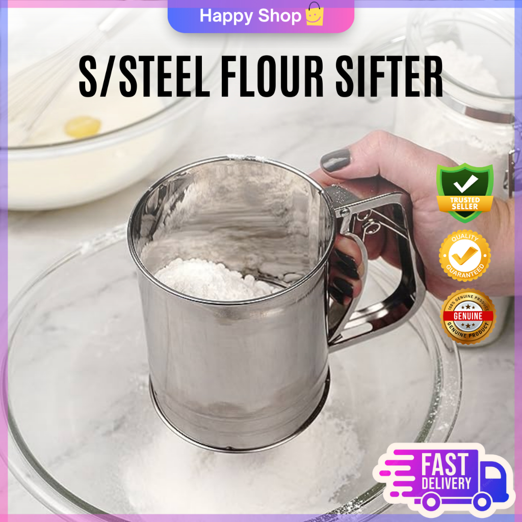 Stainless Steel Flour Sifter Sieve / Baking Tools Semi-Automatic ...