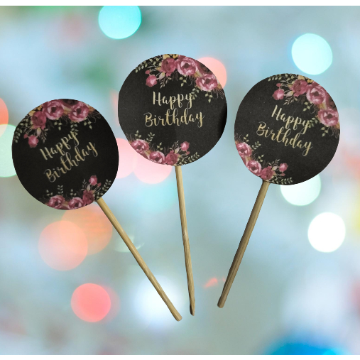 Mini Topper Cake/Topper cupcake/Topper Murah | Shopee Malaysia