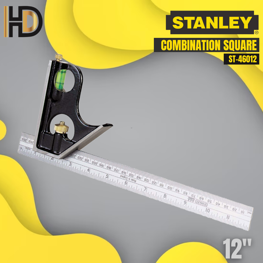 STANLEY Plastic Handle Combination Square / STANLEY 46-012 Plastic ...
