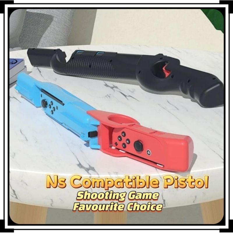 N Switch Gun Pistol Compatible with Joycon Shooting Game Splatoon ...