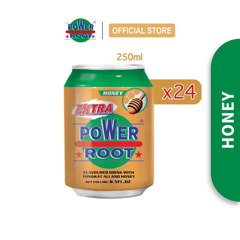 Power Root Extra Honey Tongkat Ali (250ml X 24 Cans) | Shopee Malaysia