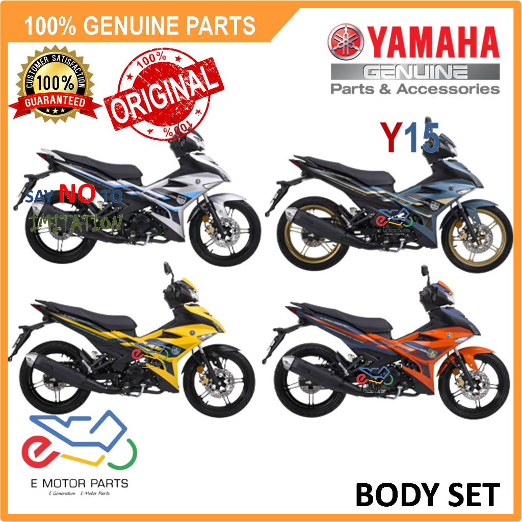 Y15 BODY SET V2 B17D BODY COVER SET ORANGE YELLOW [100% ORIGINAL YAMAHA ...