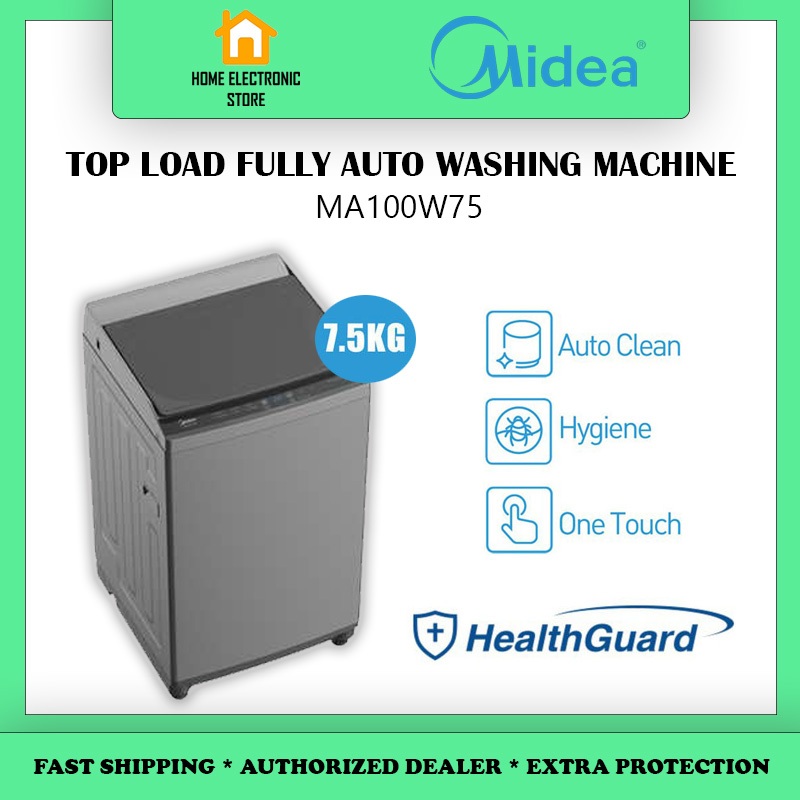 Midea 7.5KG Top Load Fully Auto Washing Machine MA100W75 | Shopee Malaysia