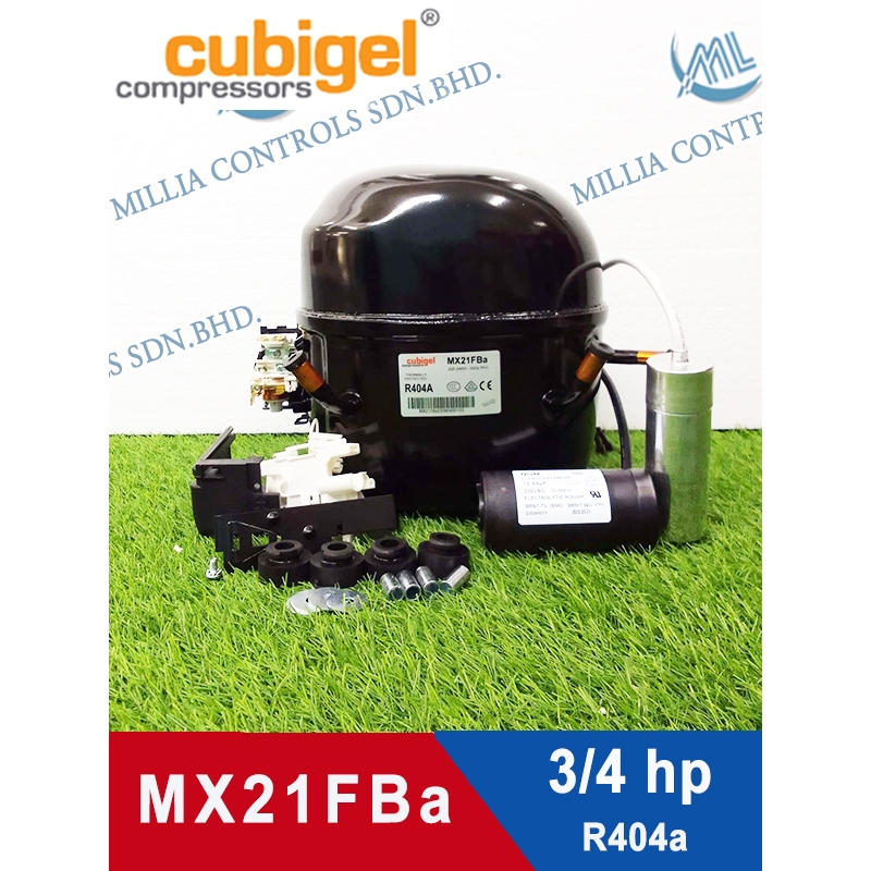 CUBIGEL COMPRESSOR MX21FBa - 3/4 HP / R404 (REPLACE SC 21 CL) | Shopee ...