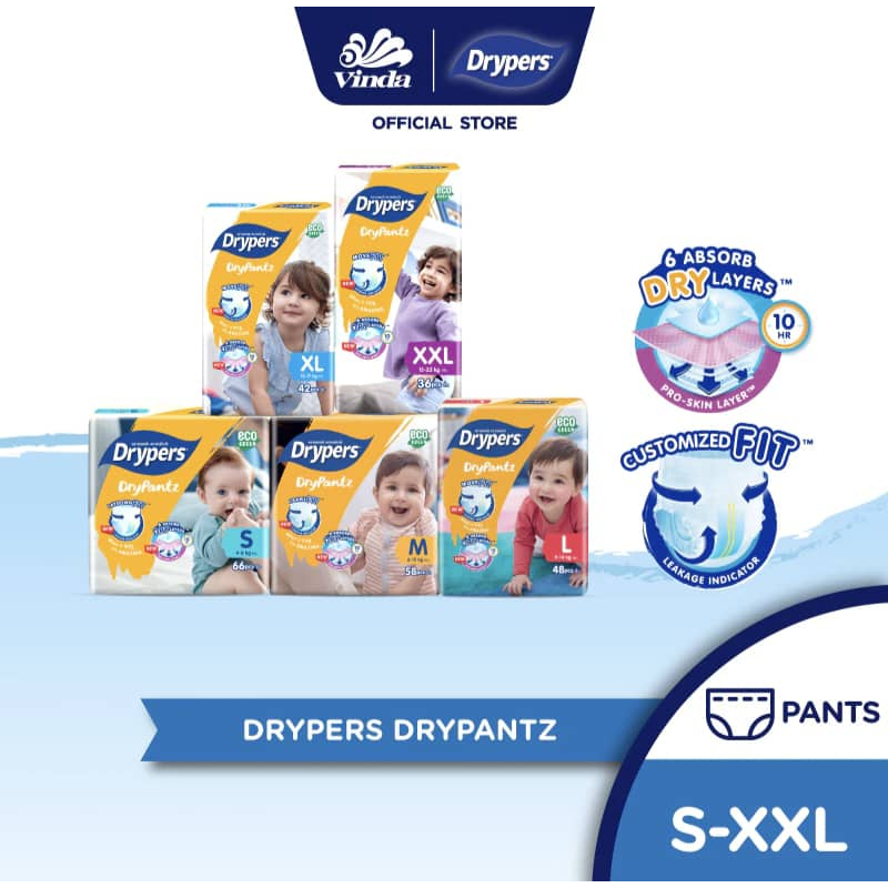 Drypers Drypantz (Single Pack) -S/ M/L/XL/XXL | Shopee Malaysia