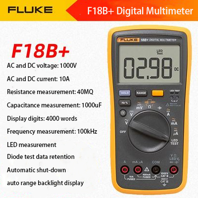 FLUKE Digital multimeter f101 f15b+ F17B+ 18B+ Tester DMM with test ...
