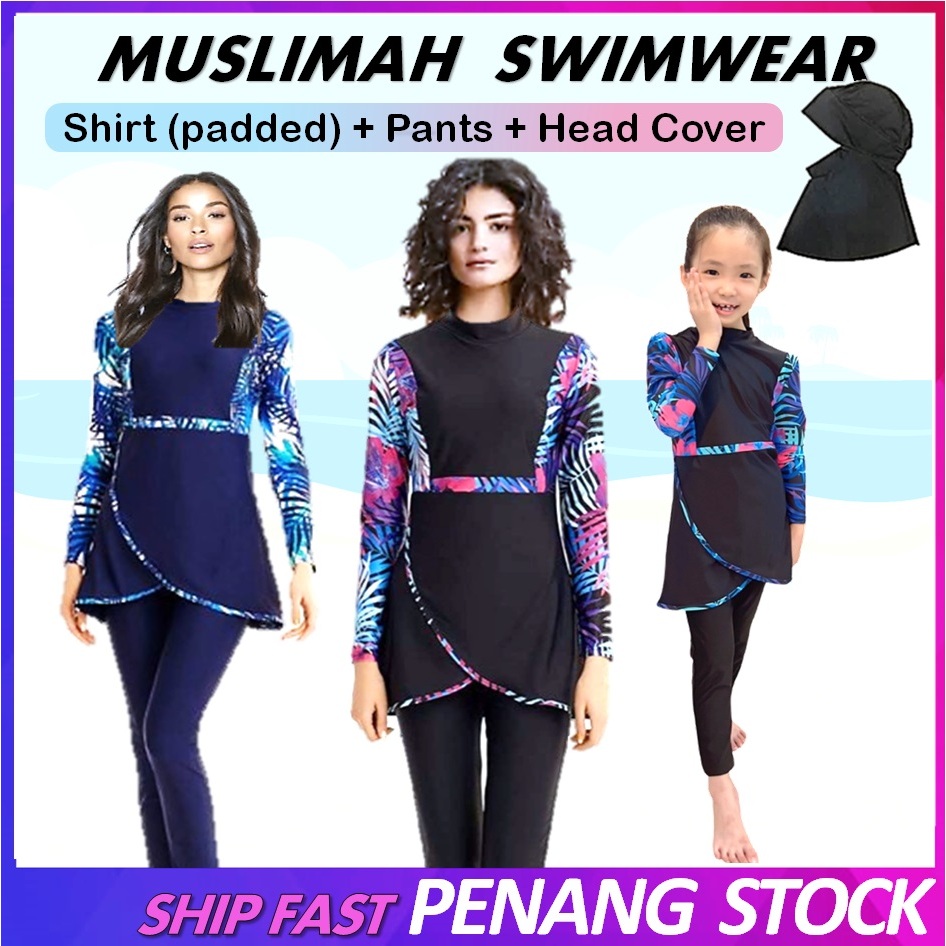 #131 Burkini Muslimah Baju Renang Baju Mandi Budak Perempuan Baju ...