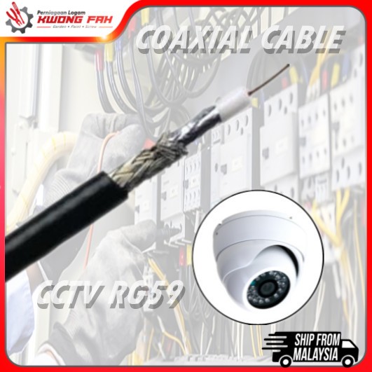 Coaxial Cable RG-59 / Wire RG59 / CCTV (Meter) | Shopee Malaysia