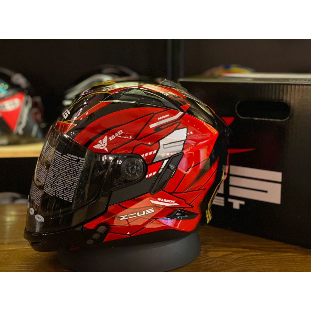 HELMET ZEUS RED GUNDAM | Shopee Malaysia