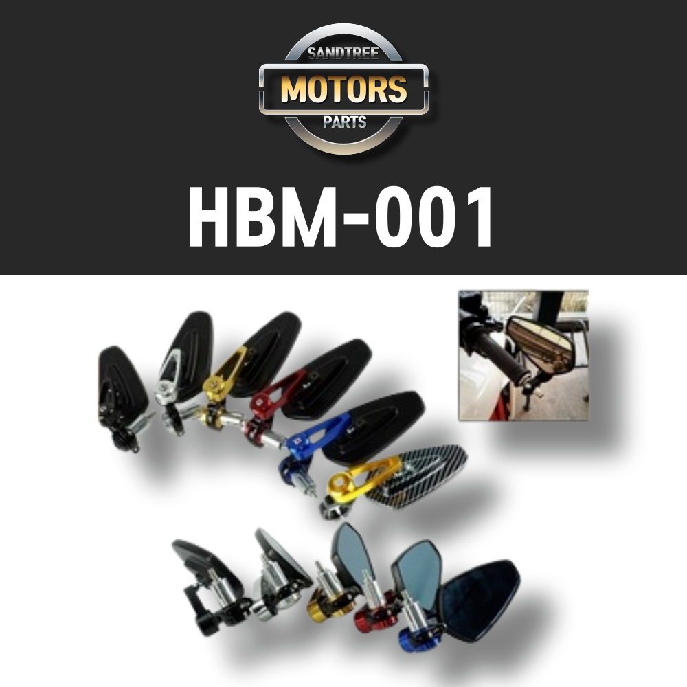 HBM-001 Motorcycle Side Mirror Space Line 3 Colors Motorcycle Parts ...