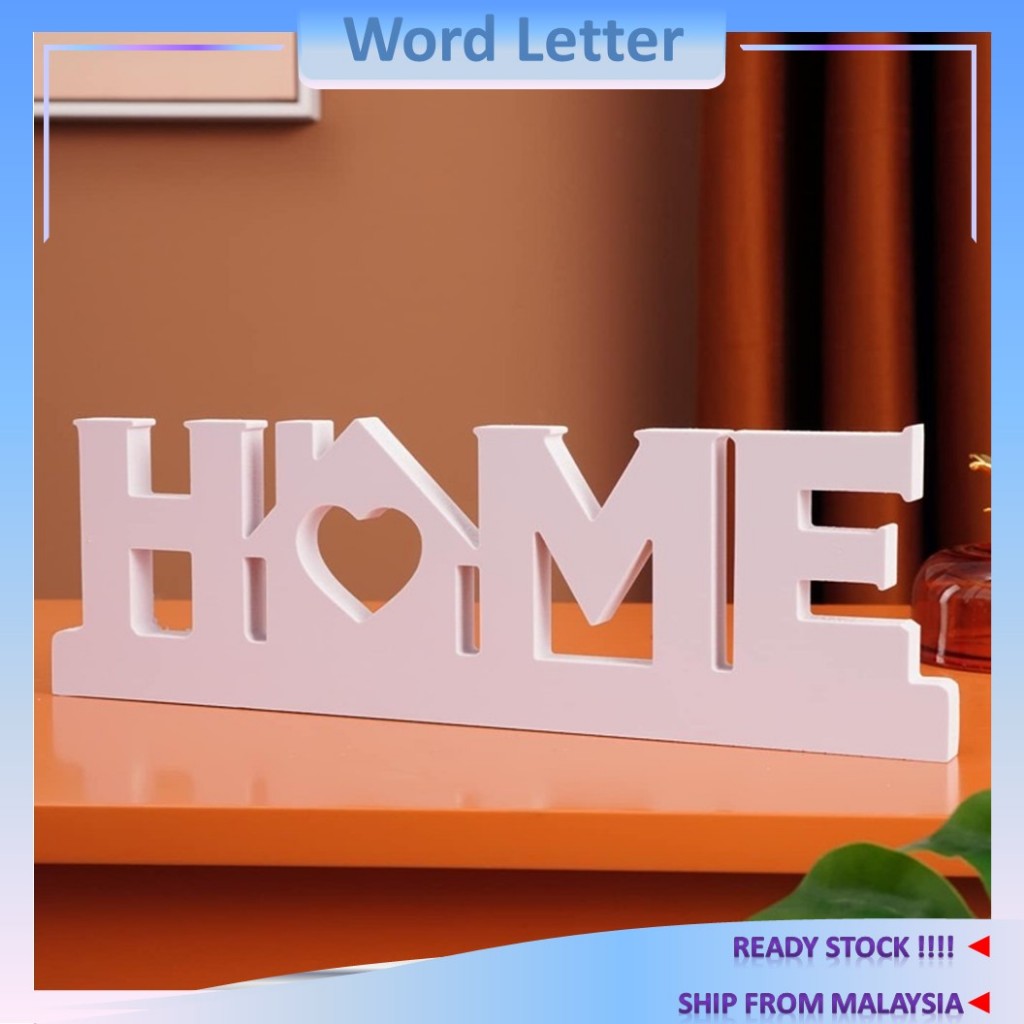 Table Home Decor Wall Decor Alphabet Letter Box Huruf Hiasan Love Wall ...