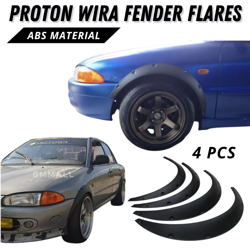 PROTON WIRA WHEEL ARCHES Tyre Fender Flares Wheel Tire Arch Arches ...