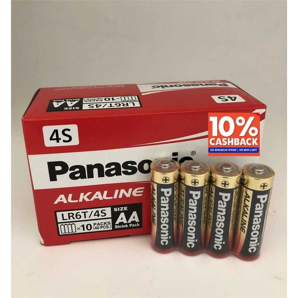 Panasonic Alkaline LR6T AA 1.5V Premium Alkaline Battery 4pcs pack | Shopee Malaysia