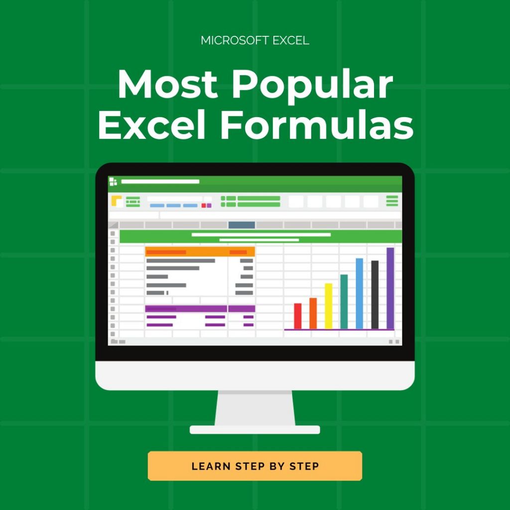 Step-by-Step Learning: Most Popular Excel Formulas Sheet | Shopee Malaysia