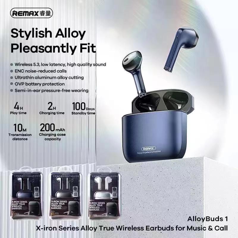 REMAX X-IRON Alloybuds 1 Wireless Bluetooth Earbuds Headset / Super ...