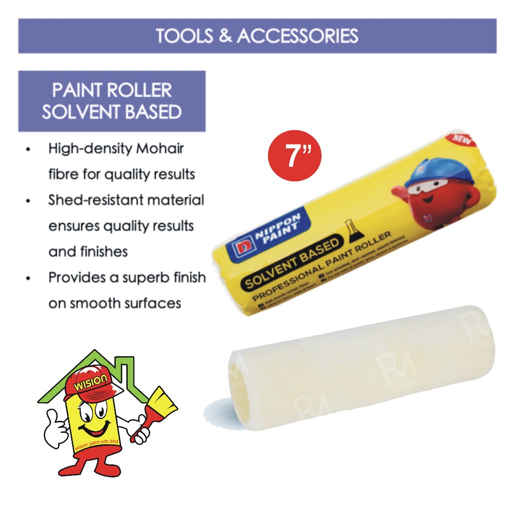 Set Painting Tools Nippon Roller Solvent Brush Tools Kits For Epoxy ...