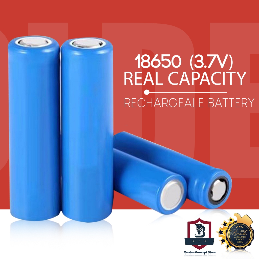Joc Rechargeable Battery for MP4 Player 18650 Bateri Boleh Cas Semula 3 ...