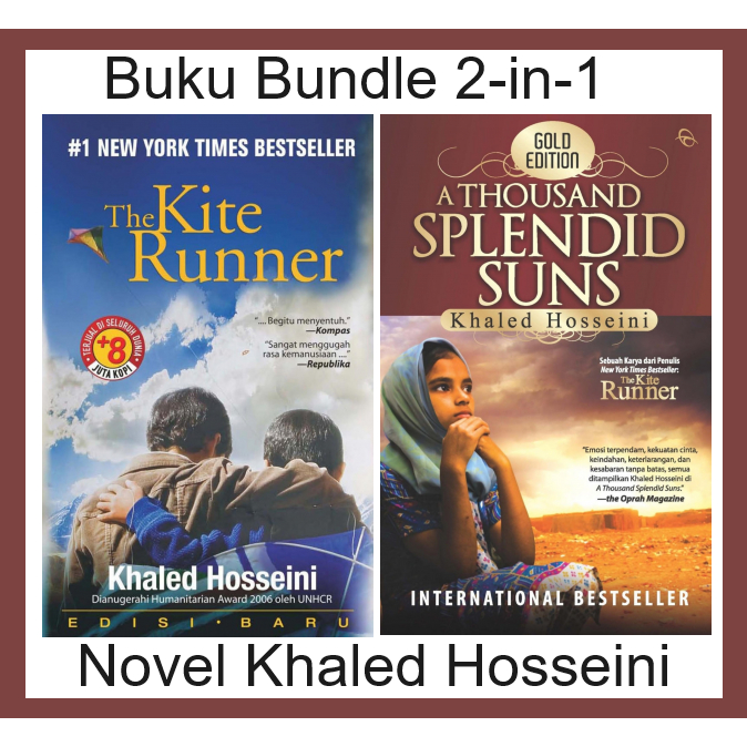 [Edisi Bahasa] Novel Khaled Hosseini | The Kite Runner | A Thousand ...