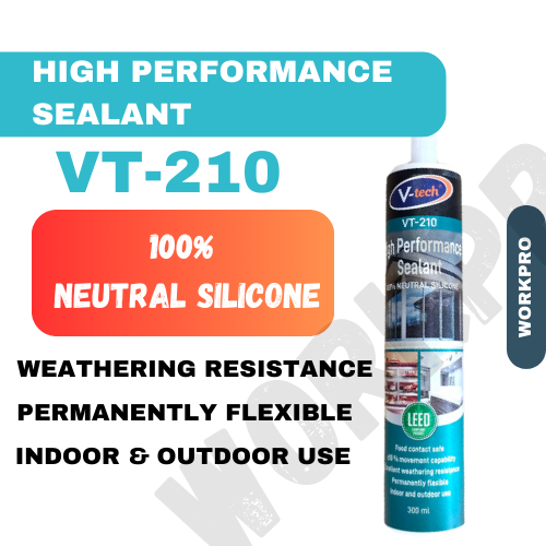 VTECH VT-210 High Performance Sealant Silicone 300ml | Shopee Malaysia