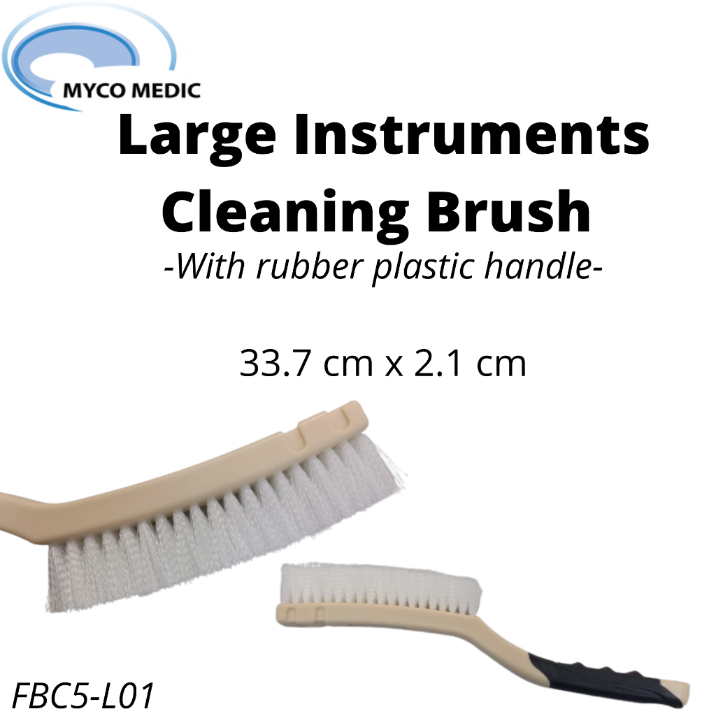 Large Instruments Cleaning Brush With Rubber Plastic Handle | Cleaning ...