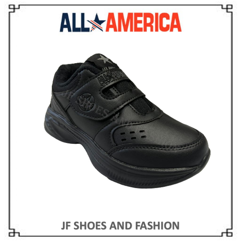 ALL AMERICA Kasut Sekolah Hitam Ringan Sekolah Rendah (Ultralight ...