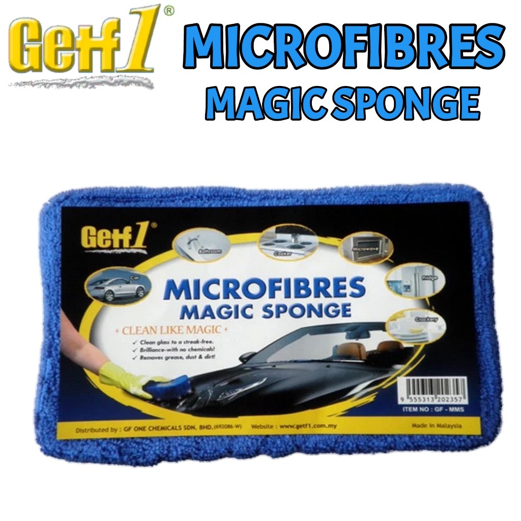 Getf1 Microfibre magic sponge car body wash microfiber foam absorb ...