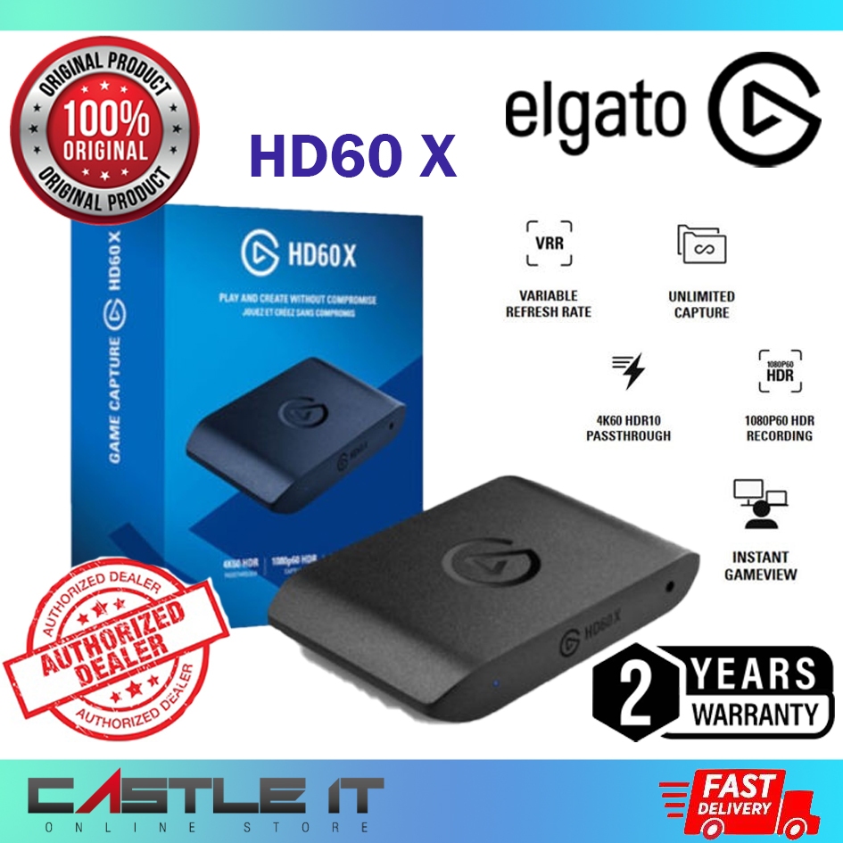 Elgato HD60 X External Game Capture 4K60 HDR10 1080P 60FPS Game ...