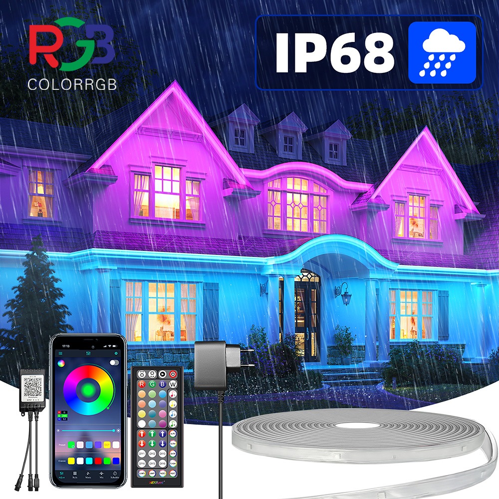 5050 led light strip light Rgb water proof with Remote APP control for ...
