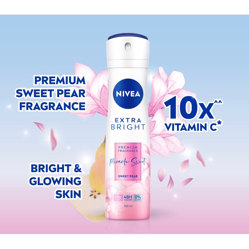 Nivea Female Deodorant Extra Bright (150 ml) | deodorant | anti ...