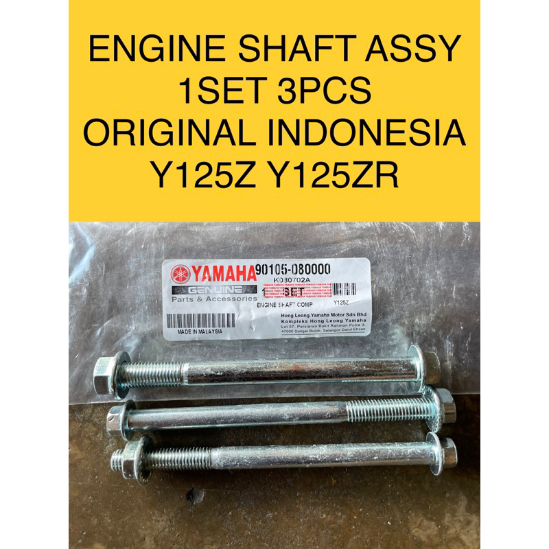 Y125ZR ENGINE SHAFT ASSY ENGINE STAY SHAFT GANTUNG ENGINE ORIGINAL ...