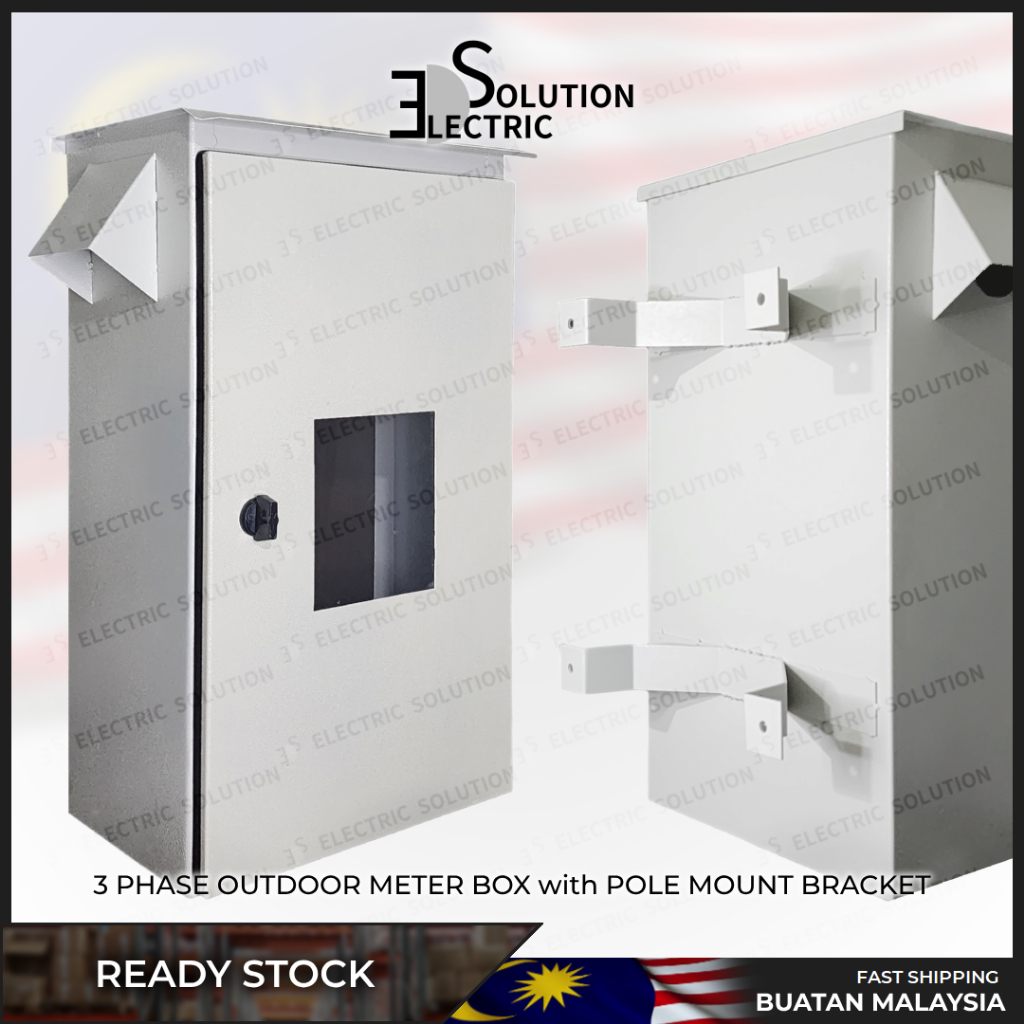 POLE MOUNT 3 PHASE OUTDOOR HOUSING METER METAL FIBER BOARD 1PHASE ...