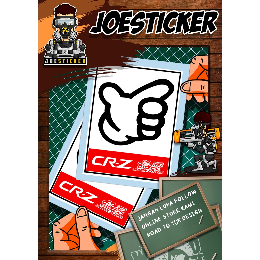 Sticker pintu no good racing CRZ MUGEN POWER. saiz bsr 15x12 inci ...