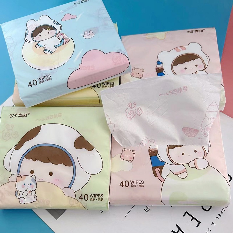 𝗝𝘀 𝗦𝗲𝗹𝗳𝗰𝗮𝗿𝗲 Cartoon Tissue Cute printed 40pcs/package 3ply bear tisu 卡通 ...