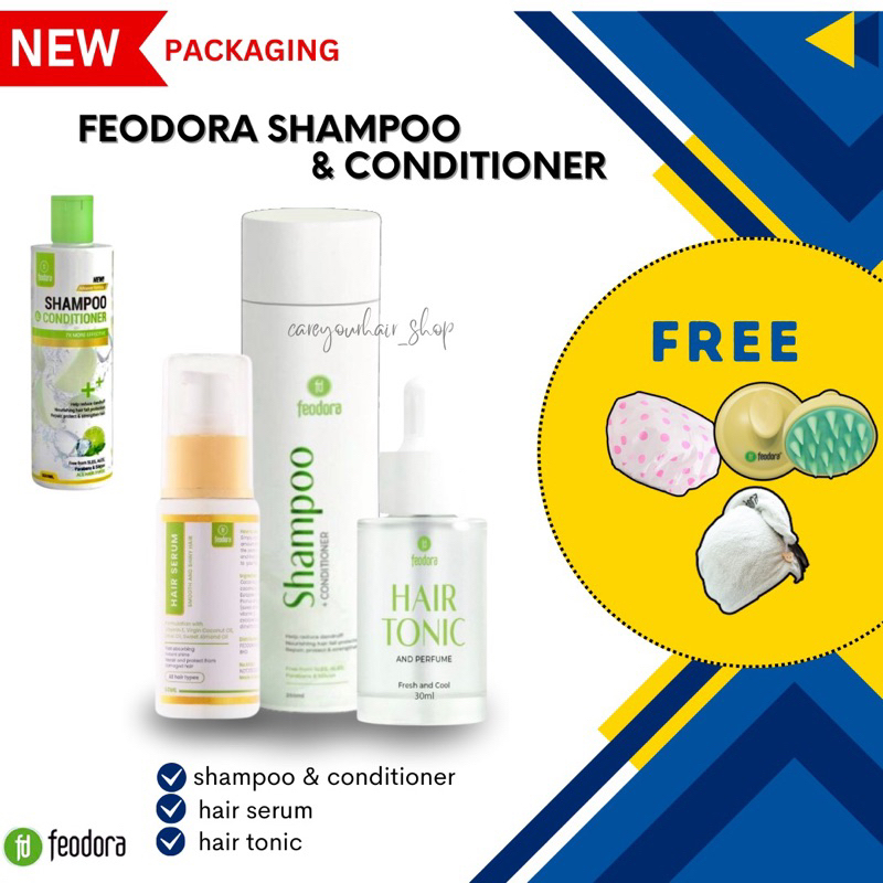 FEODORA SHAMPOO & CONDITIONER + HAIR SERUM FEODORA | Shopee Malaysia