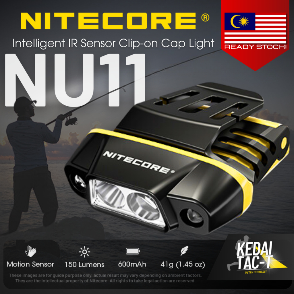 NITECORE NU11 - 150L Motion Sensor Clip-On Cap Light - ORIGINAL - Ready Stock in MALAYSIA from ...