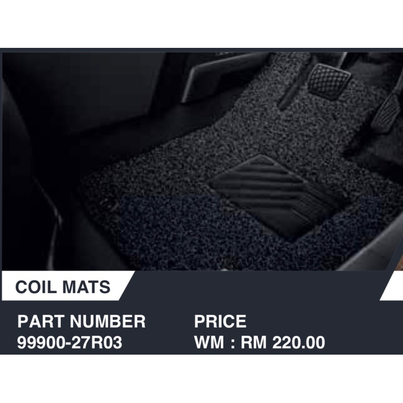 Original Perodua Gear Up coil mat carpet floor mat axia bezza myvi ...
