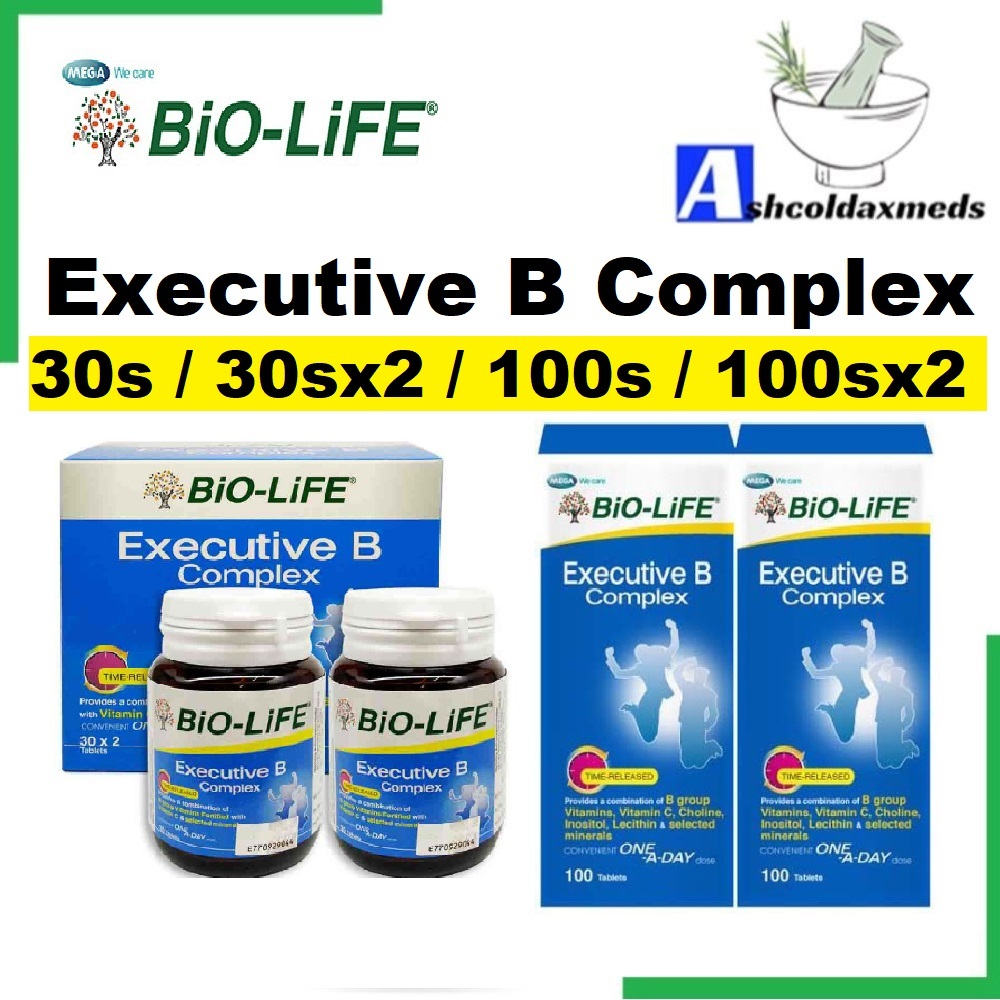 Bio-life Executive B Complex 30s/30sx2 or 100s/100sx2 | Shopee Malaysia