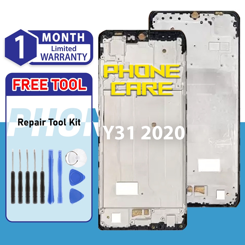 COMPATIBLE FOR VIVO Y31 2020 LCD FRAME MIDDLE FRAME HOUSING FRONT ...