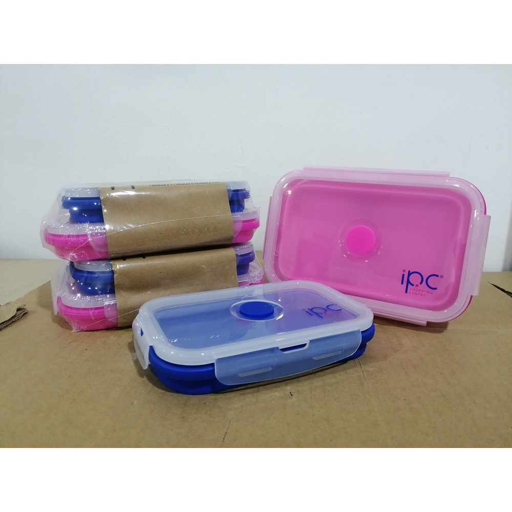 IPC Collapsible Silicone Lunch Box | Foldable Food Container | Portable ...