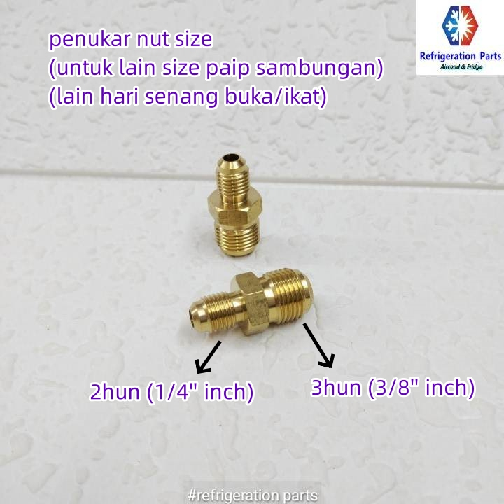 CZ sambungan & penukar tembaga paip 铜管连接头 转换头 copper flare nut union ...