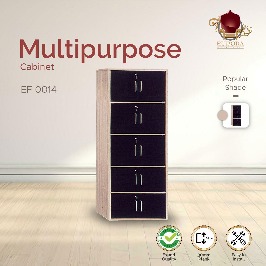 【𝐄𝐔𝐃𝐎𝐑𝐀 𝐅𝐔𝐑𝐍𝐈𝐓𝐔𝐑𝐄】Multi Purpose Storage Cabinet / Book Shelf / Almari ...