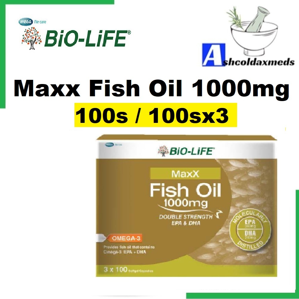 Bio-life Maxx Fish Oil High Strength 100s/100sx3 EXP04/2026 | Shopee ...
