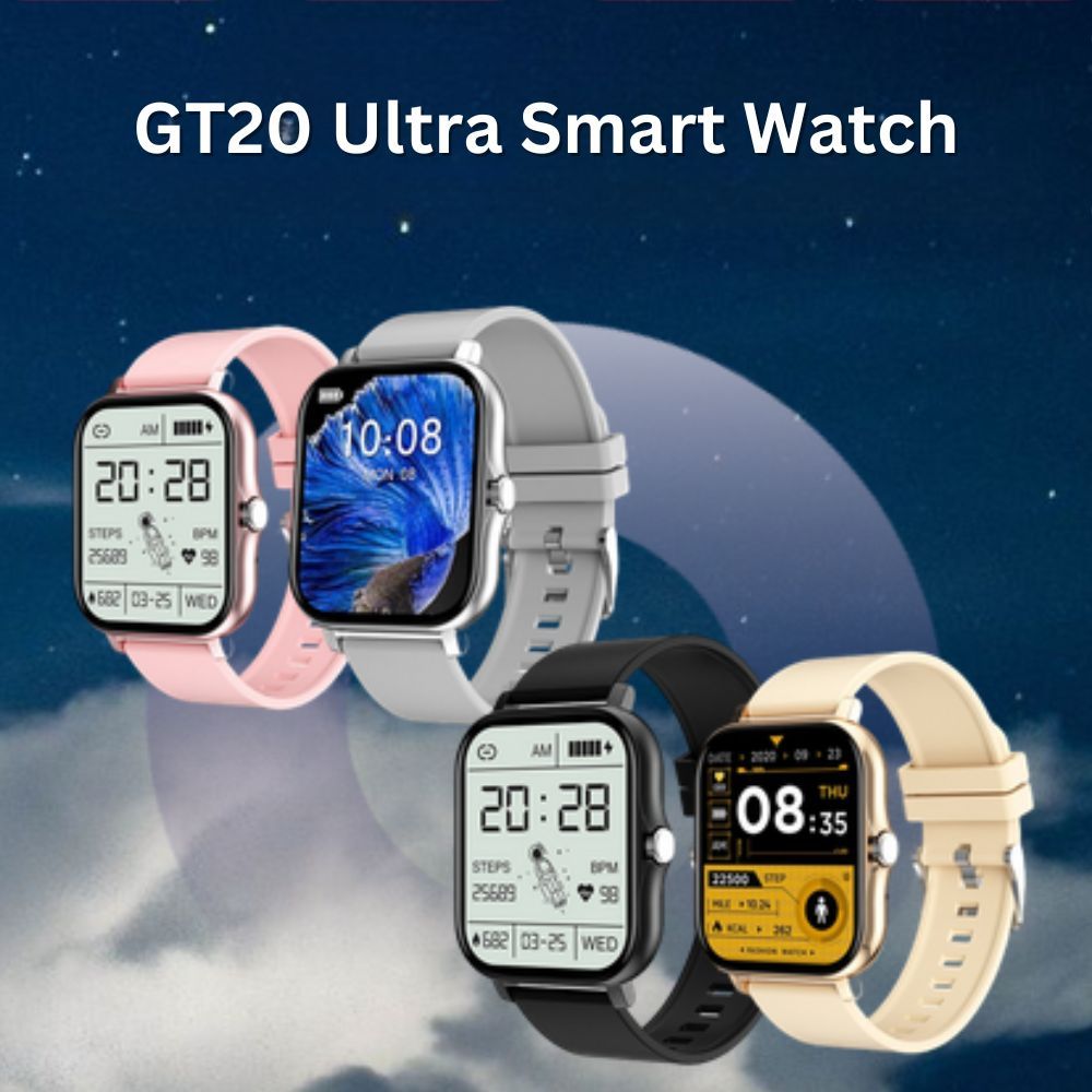 GT20 Ultra-thin Smart Watch 1.69 inch Square Screen Bluetooth Call IP67 ...