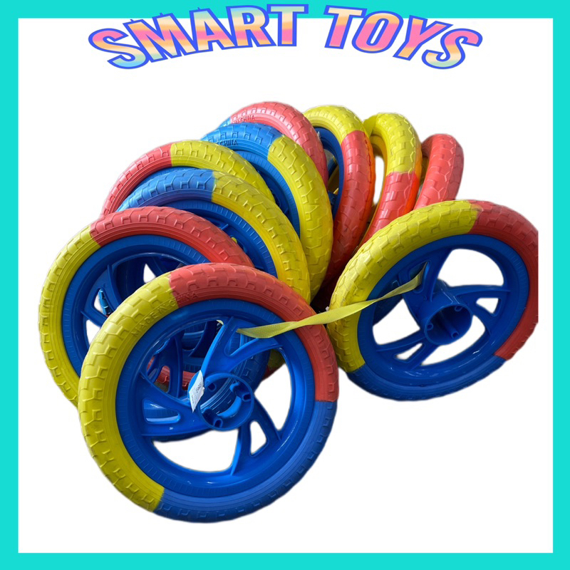 12" PVC RIM KIDS BICYCLE PVC RIM TIRE COLOR FULL SET (DEPAN & BELAKANG ...