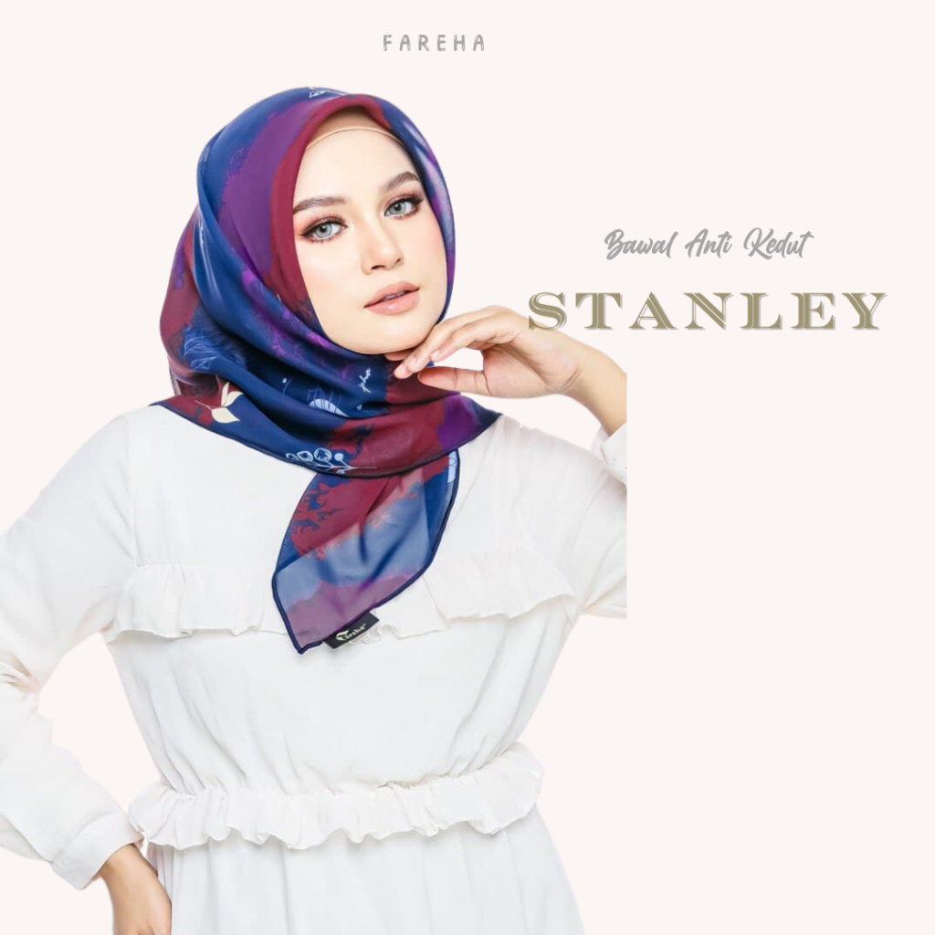 💥💥HOT ITEMS💥 Tudung Bawal Chiffon Fareha Floral Square Khimar Hijab ...