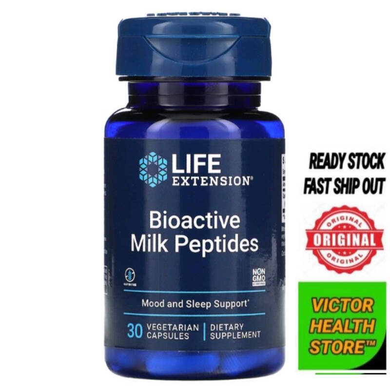 Bioactive Milk Peptides, 30 Vegetarian Capsules | Mood and Sleep ...