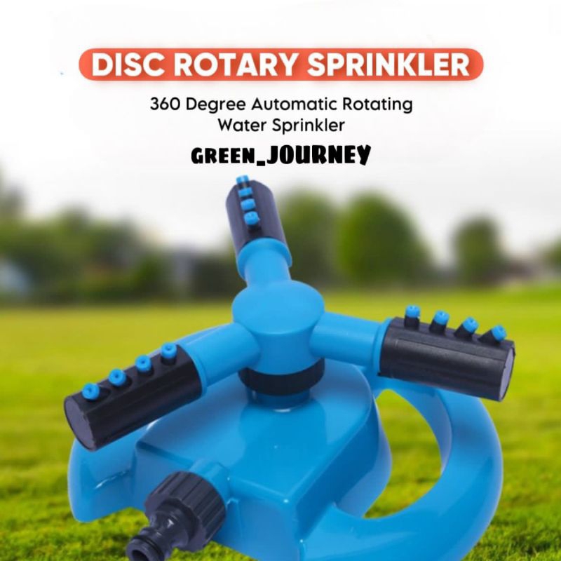 Disc Rotary Sprinkler / 360 Degree Automatic Rotating Water Sprinkler ...