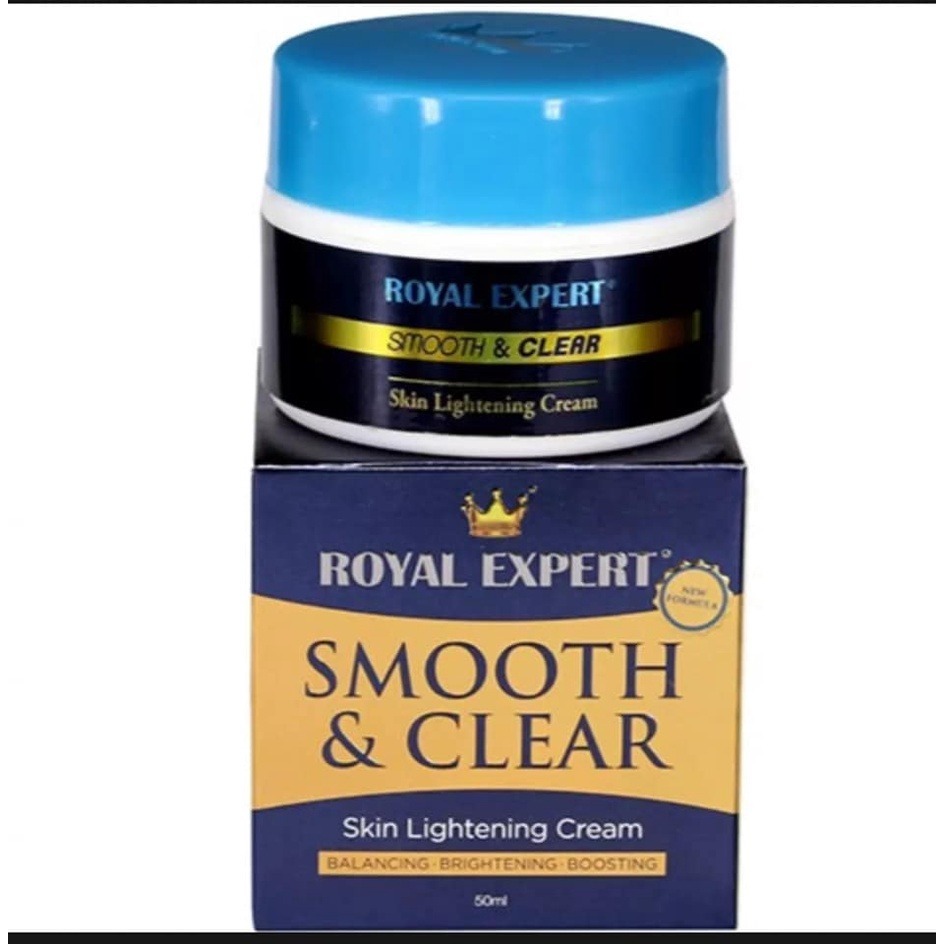ROYAL EXPERT SMOOTH AND CLEAR CREAM 50ML SKIN LIGHTENING CREAM | Shopee ...