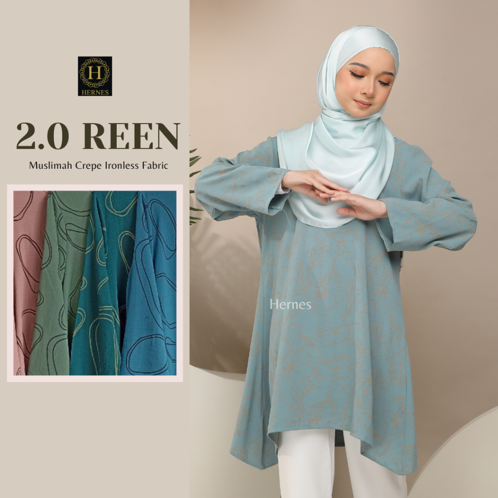 HERNES BLOUSE 2.0 REEN BLOUSE WOMEN BLOUSE MUSLIMAH BLOUSE MURAH WUDUK ...
